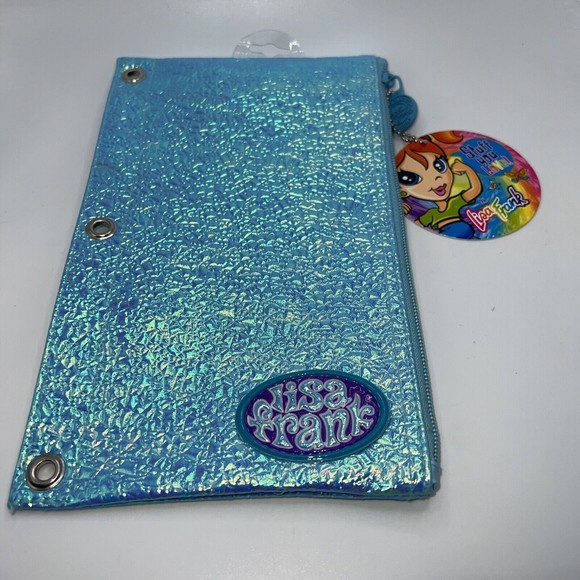 Lisa Frank | Office | Lisa Frank Mermaid Blue Iridescent Pencil Case ...